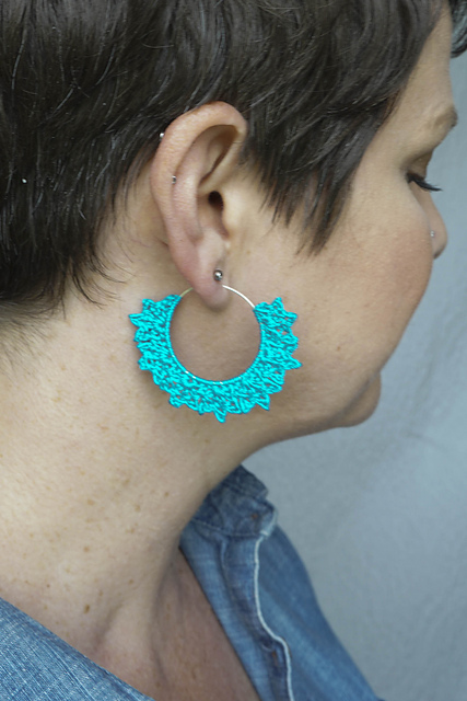 Ravelry: Picot Crochet Earrings pattern by Sarah Korth
