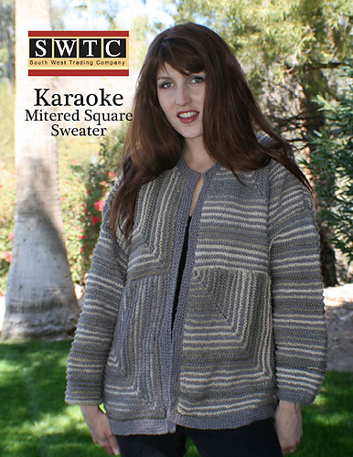 Ravelry: Karaoke Mitered Jacket pattern by Joan Somerville