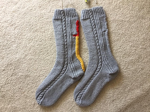 Ravelry: Sword Socks pattern by SagaSigrid