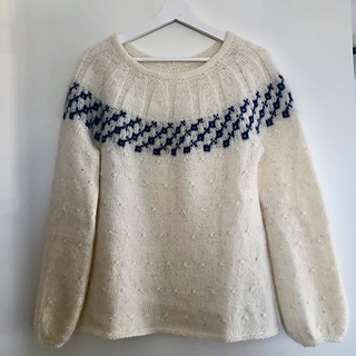 Ravelry: The Blue Flowers sweater pattern by SailorWifeKnits