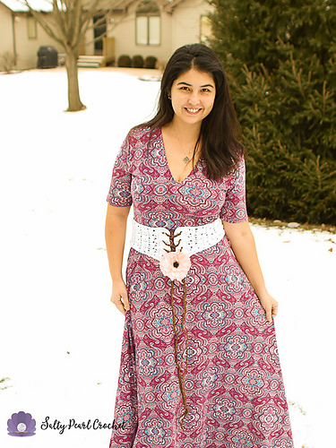 Ravelry: Clamshell Lace Corset Belt pattern by Katie Clary