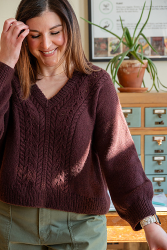 Ravelry: Study Session Sweater pattern by Samantha Guerin