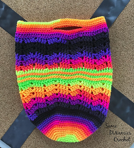 Ravelry: Dancing Flames Market Bag pattern by Dianne Hunt