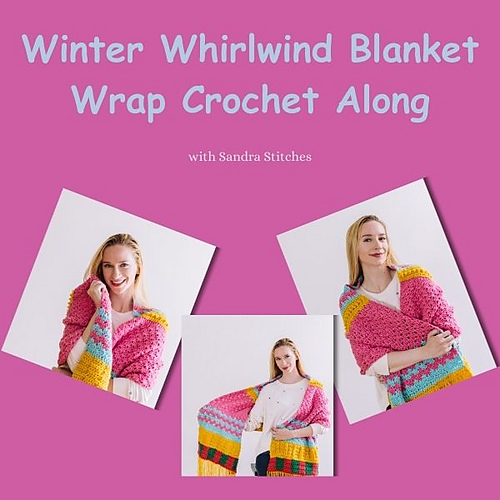 Ravelry: Winter Whirlwind Blanket Wrap pattern by Sandra Regev