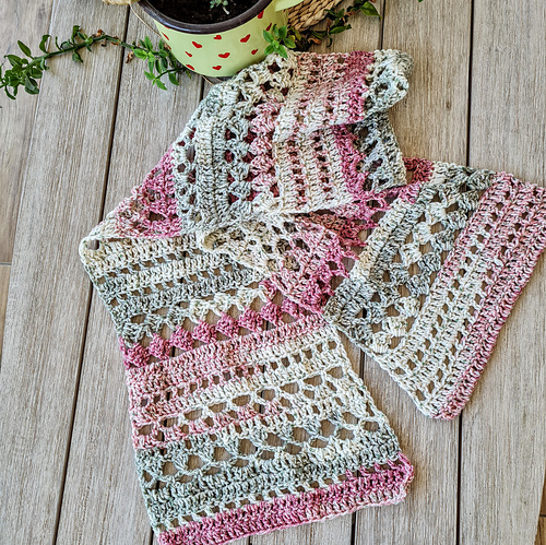 Ravelry: Alhambra Shawl Wrap Scarf pattern by Sandra Regev