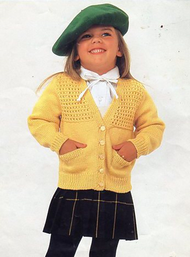 Ravelry: 6 Lace Yoke Cardigan pattern by Patons Australia