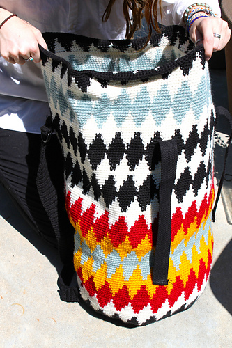 Ravelry: The Roll Top Backpack pattern by Sara Dudek