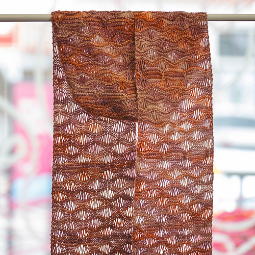 Ravelry: Wave on Wave Drop-Stitch Scarf pattern by Jenny Fish