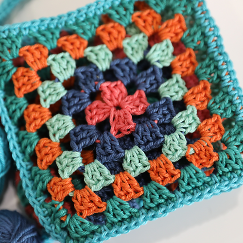 Ravelry: Granny Square Box Basket pattern by Sara Dalaney