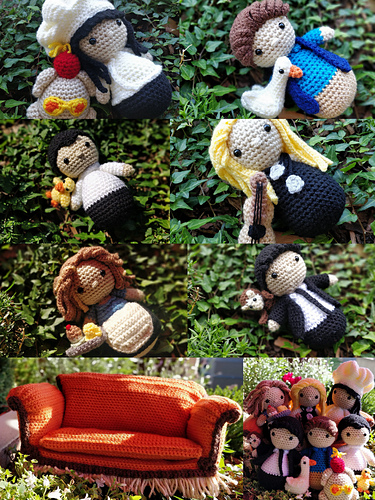 Ravelry: Friends Amigurumi Crochet pattern by Sara Barbosa