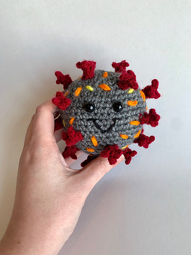 Ravelry: Corona Virus Amigurumi pattern by Sarah Berens