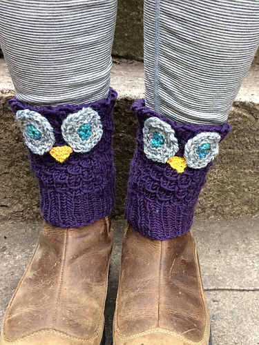 Ravelry: Hoot Boot Toppers pattern by Sarah M. Goodwin