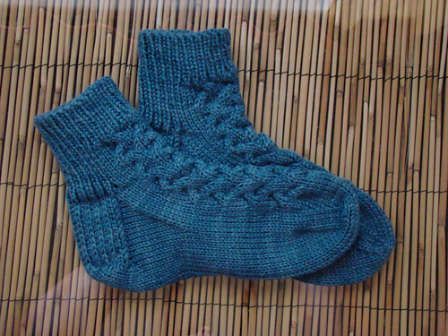Ravelry: Aran Bed Socks pattern by Traci Heiner