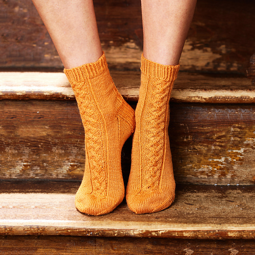 Ravelry: Cable socks pattern by Jane Burns
