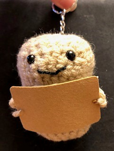 Ravelry: positive potato keychain pattern by Sarah Patrick