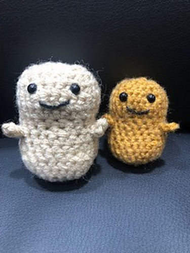 Ravelry: positive potato keychain pattern by Sarah Patrick