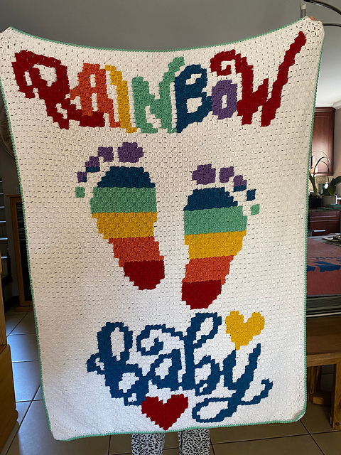 Ravelry: Rainbow Baby Blanket pattern by Sarah Laughlin