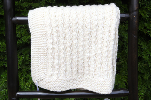 Ravelry: Baby Cable Small Throw pattern by Kate Tetlow