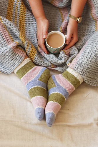 Ravelry: Slip Stitch Stripe Socks pattern by Say Little Hen