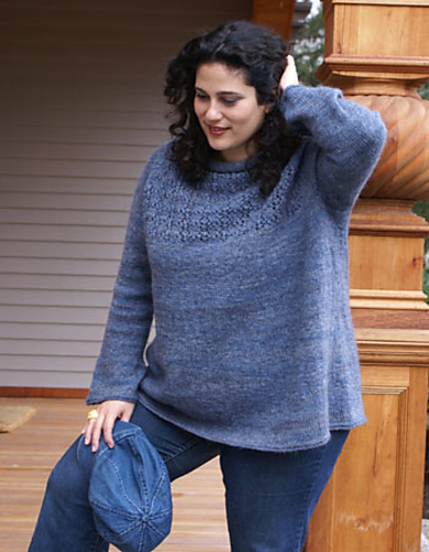 Ravelry: Moorland Lace Yoke Raglan Pullover pattern by Jillian Moreno
