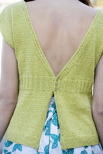Ravelry: Pebbles Button Back Top pattern by Cecily Glowik MacDonald