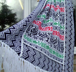 Ravelry: Machine Knit Celtic Afghan pattern by Jo Whessell
