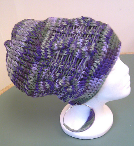 Ravelry: Cabled Knit Slouch Hat pattern by ScarFanatic1