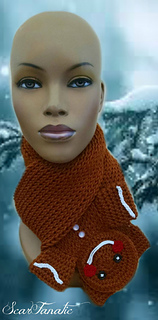 Ravelry: Gingerbread Man Scarf Loom Knit pattern by ScarFanatic1