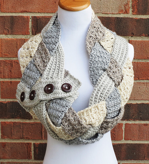 Ravelry: Twisted Textures Braided Cowl pattern by AlyseCrochet
