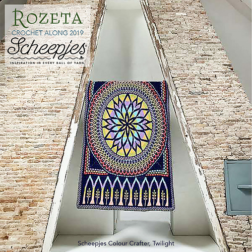Ravelry: Rozeta Scheepjes CAL 2019 pattern by Tatsiana