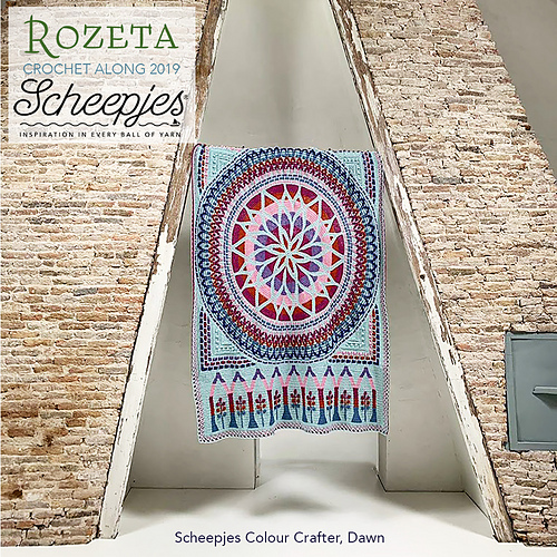 Ravelry: Rozeta Scheepjes CAL 2019 pattern by Tatsiana