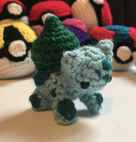 Ravelry: Mini Bulbasaur pattern by Amanda Stokes