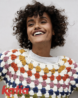 Ravelry: 5921-13 Rainbow Granny Sweater pattern by Fil Katia