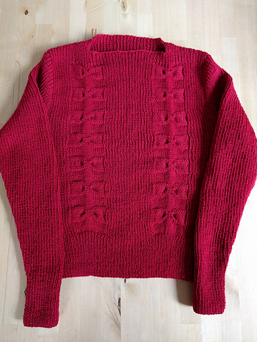 Ravelry: Clara Bow-Panel Sweater pattern by Madeline Weston and Rita Taylor