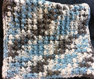 Ravelry: StarbuxStitchr's Brown&Blue Scrubbies