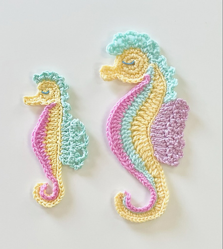 Ravelry: Seahorse Fantasy Appliques pattern by Linda Maria