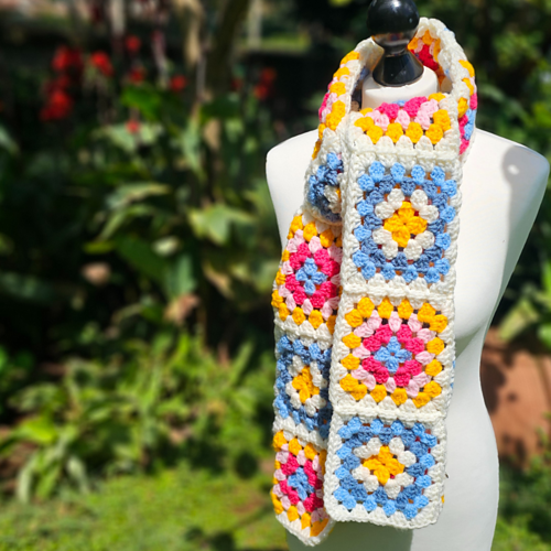Ravelry: Elsbeth Inspired Granny Square Scarf pattern by Christa Lynn