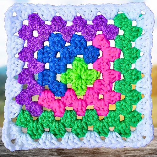 Ravelry: Stacking A-Frame Granny Square pattern by Christa Lynn
