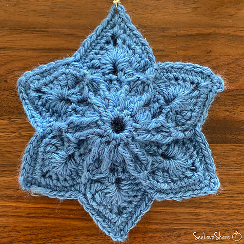 Ravelry: Brioche Six-Point Star pattern by See Love Share