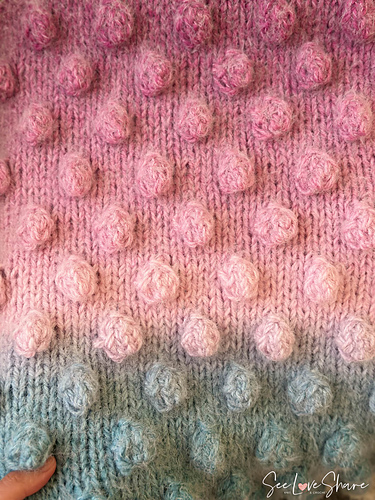 Ravelry: Cozy Bobble Stitch Throw pattern by See Love Share