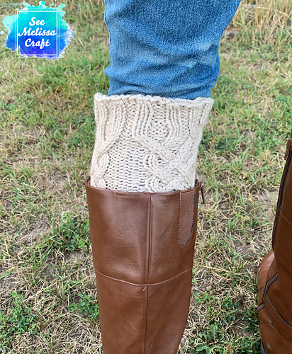 Ravelry: Celtic Cable Boot Toppers pattern by Uniquely Melissa