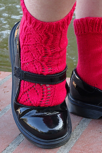 Ravelry: Breathing Fire socks pattern by Red and the Wolf Designs
