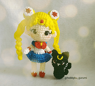 Ravelry: Chibi Moon Sailor and Her Cat pattern by Sesaria Putri