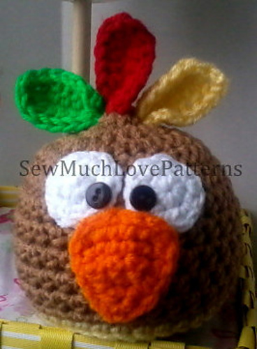 Ravelry: Gobble Gobble Turkey Hat pattern by April Hudson