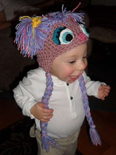 Ravelry: Purple Puppet Hat pattern by April Hudson