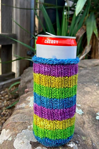 Ravelry: Skinny Can Cozy pattern by Knitty Natty