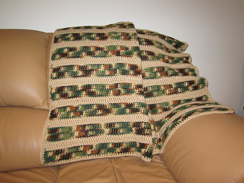 Ravelry: Textured Stripes Throw pattern by Loops & Threads™ Design Team