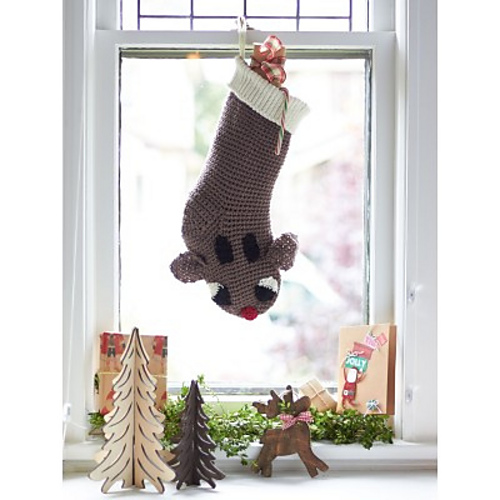 Ravelry: Reindeer Stocking pattern by Bernat Design Studio