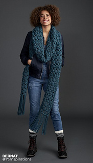 Ravelry: Crossing Paths Crochet Super Scarf pattern by Yarnspirations ...