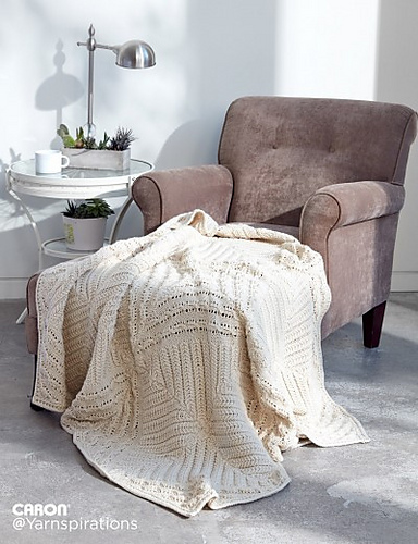 Ravelry: Counterpane Knit Blanket pattern by Yarnspirations Design Studio